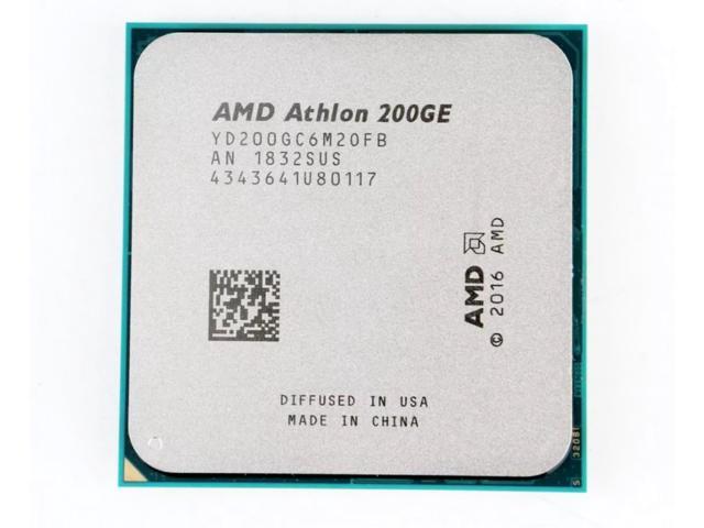 AMD Athlon 200GE X2 200GE 3.2GHz Dual-Core Quad-Thread CPU Processor ...