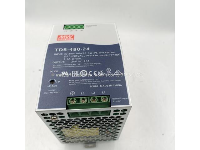 Switching power supply TDR-480-24 480W | 24V | 340-550VAC/480-780VDC ...