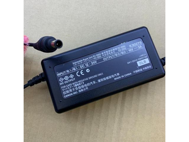 Power Supply for Canon Printer Car Charger Power Adapter PU-200U 16V3A ...