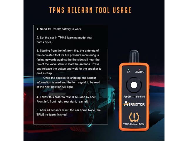 2 in 1 TPMS Tire Pressure Monitor Sensor Scanner El 50448 EL-50449 Tpms ...