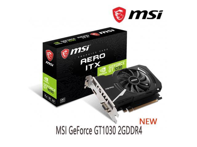 MSI GeForce GT 1030 AERO ITX 2GD4 GT 1030 14nm 2GB GDDR4 64 bit Video ...