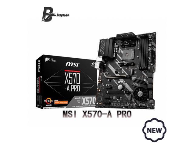 MSI X570 A PRO ATX DDR4 128G 4400 (O.C) M.2 Support AMD Ryzen R3 R5 R7 ...