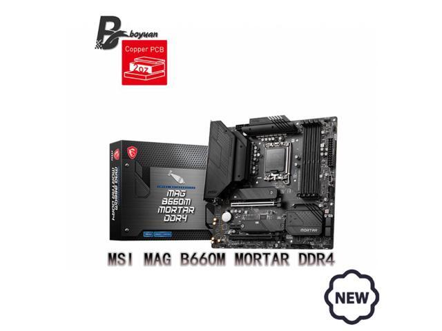 MSI MAG B660M MORTAR DDR4 Intel B660 4800(OC) 128G Support 12 Intel Desktop CPU Motherboard ...