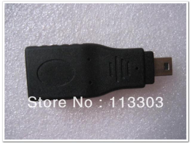 500pcs Mini USB Male to USB Female Connector Adaptor Data Cable Adapter ...