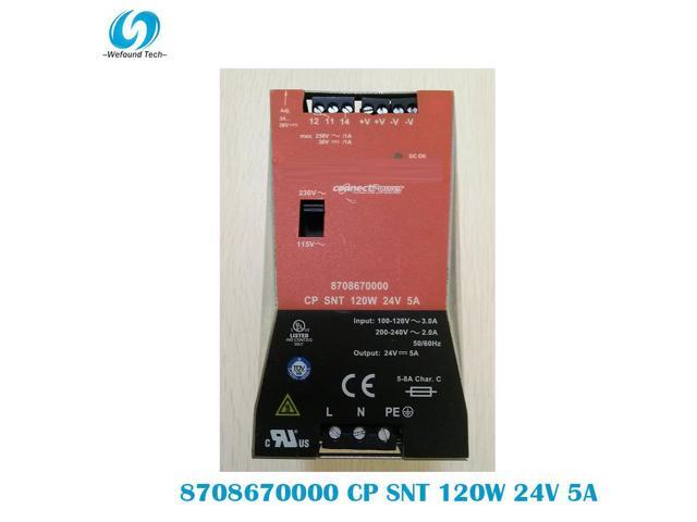 For Weidmüller 8708670000 CP SNT 120W 24V 5A Rail Switching Power ...