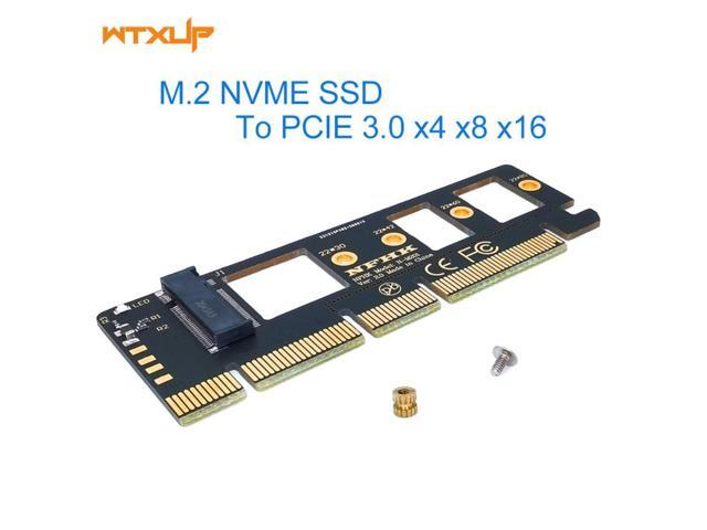 M2 NVMe SSD NGFF To PCIE 3.0 X16 Adapter M Key B Key MSATA PCI Express 3.0 NVME M.2 SSD & M.2 ...