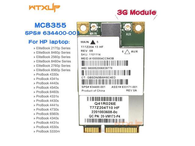 MC8355 Gobi3000 3G WWAN Card HSPA+ WCDMA Module for HP SPS 634400-001 ...