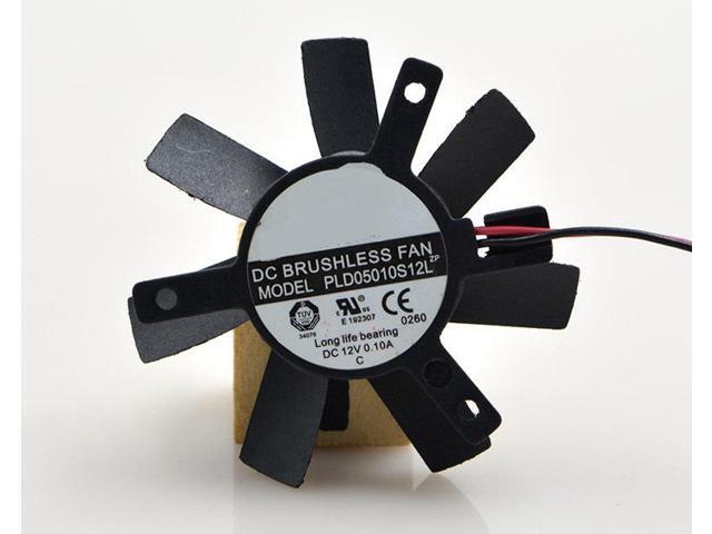PLD05010S12L diameter 4.6CM hole distance 3.9CM 12V 2-wire ultra-quiet ...