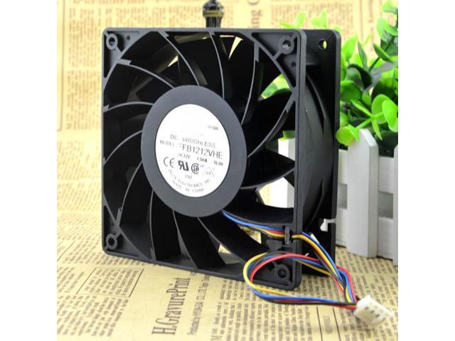 FFB1212Vhe 1.5A 12038 12V violent fan 12cm 4 pin PWM speed control temperature - Newegg.com