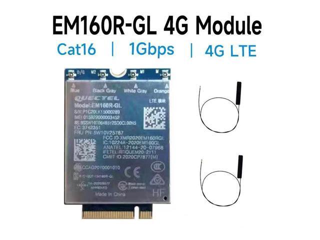 Quectel LTE EM160R-GL Cat16 M.2 Module 5W10V25787 for Thinkpad FRU T14 ...