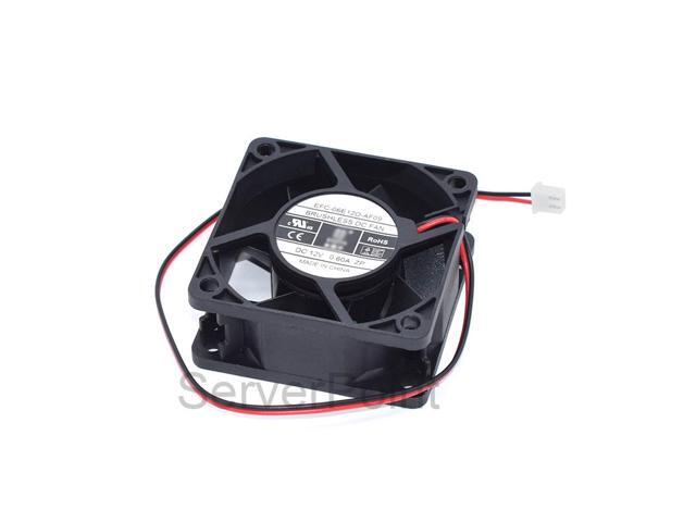 EFC-06E12D-AF09 DC 12V 0.60A Two Wires Server Square Cooling Fan ...