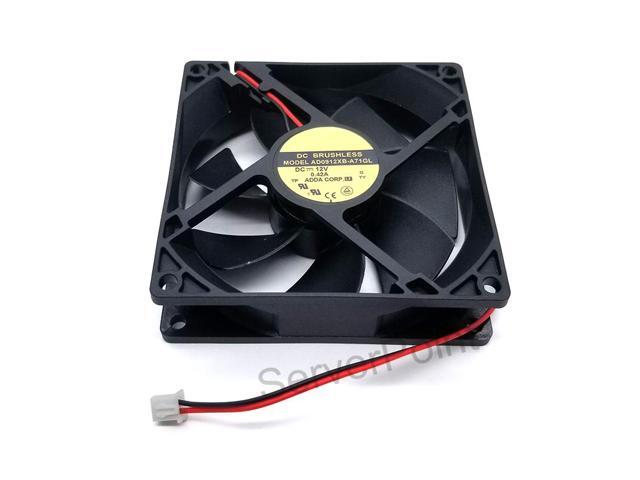 AD0912XB-A71GL DC 12V 0.42A 90x90x25mm 2-wire Server Square Cooling Fan ...