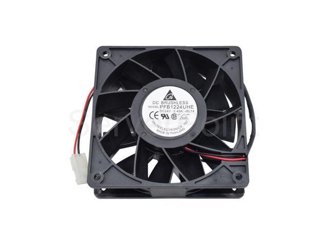 Well Tested PFB1224UHE -6L14 12CM 12038 120x120x38MM Fan 2-Pin DC 24V 2 ...