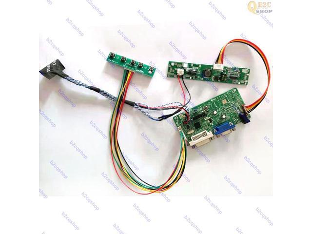 LCD Controller Board DIY Kit VGA/DVI converter Driver LVDS Inverter ...
