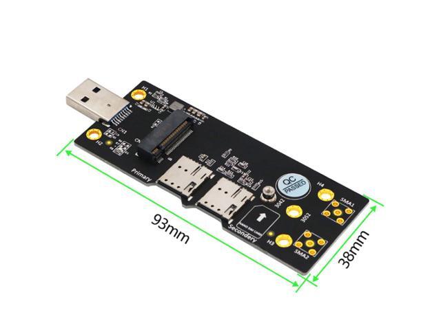 M.2 Key B to USB 3.0 dual NANO SIM card slot for 4G 5G module Quectel ...