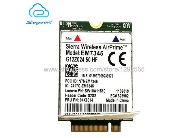GOBI5000 EM7345 4G Module NGFF M.2 WWAN 04X6014 LTE/HSPA+ Card For IBM ...