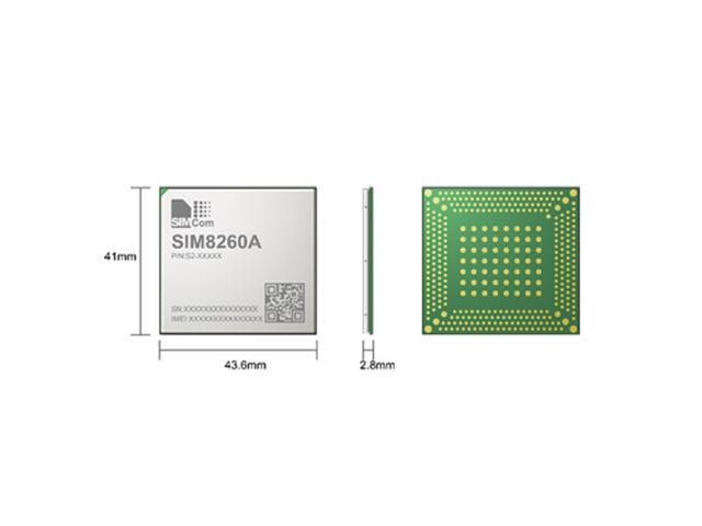 SIMCOM SIM8260A Multi-Band 5G NR/LTE-FDD/LTE-TDD/HSPA+ module R16 5G ...