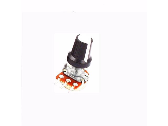 5Pcs Linear Rotary Taper Potentiometer Pot 10K OHM Linear Mono Stereo ...
