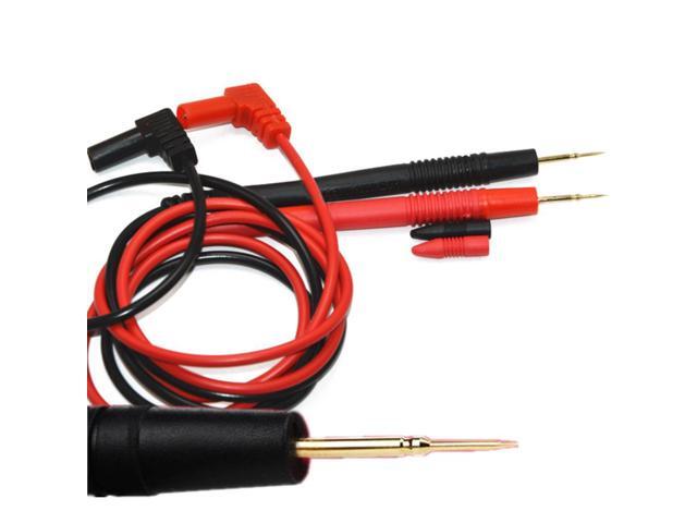1 Pair 1000V 10A Multimeter Meter Test Leads Probe Copper Sharp Needle ...