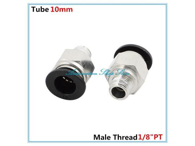 5Pcs 1/8" PT Male Thread to 10mm Tube Push In Joint Pneumatic Connector ...