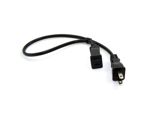 Outlet Saver Cord Cable Power Extension For Nema Usa 50cm 2-prong 2 1 ...