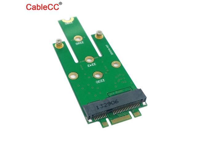 50mm Mini PCI-E 52Pin mSATA SSD to M.2 NGFF B-key Adapter Add on Cards ...