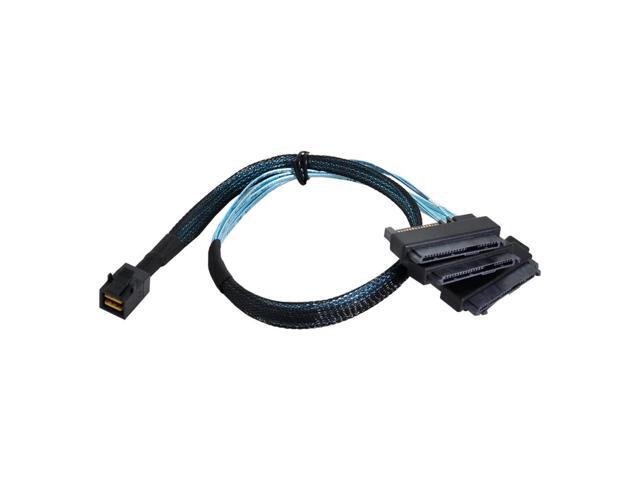 Mini SAS SFF-8643 Host to 4 SAS 29Pin SFF-8482 Target Disk Data Server ...