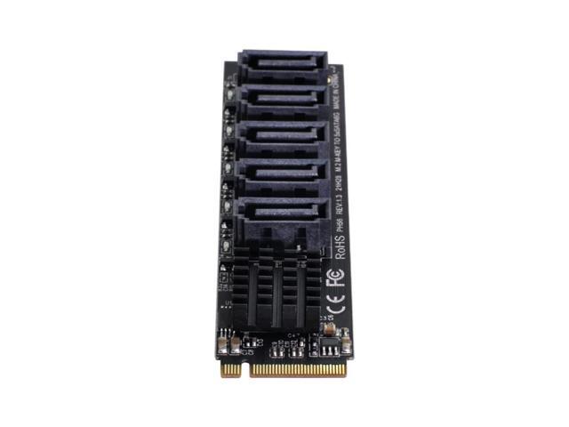 PCI Express to SATA 3.0 6Gbps 5 Ports Adapter Extension Card JMB585 ...