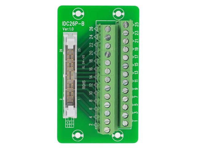 IDC26P DIN Rail 26Pin 5Mm Modul Mount Interface Male Connector Board IDC-26P Adapter dengan ...