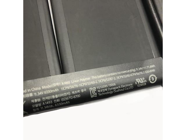 A1493 for Apple MacBook Pro 13" 2013 Retina A1502 ME864LL/A ME866LL/A ...