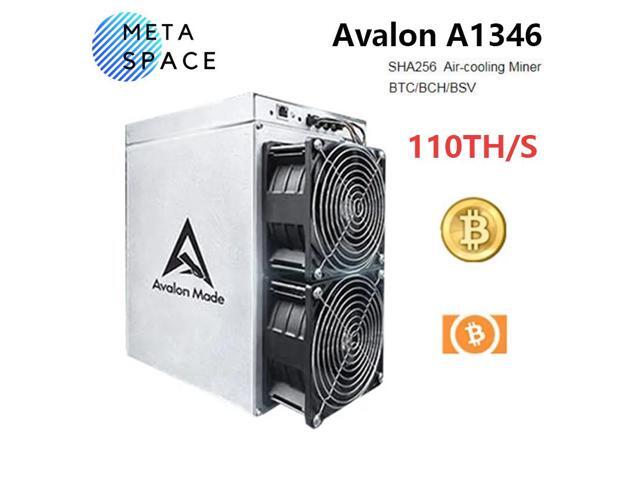 New Avalon A1346 110TH/s Bitcoin Miner 3300W BTC Asic Miner Avalon Miner 1346 110T BTC Miner ...