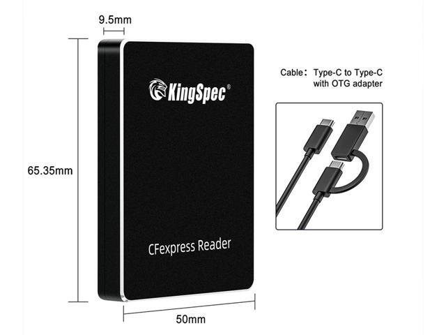 KingSpec CFexpress Type B Card Reader USB 3.1 Gen2 10Gbps,USB C to USB ...