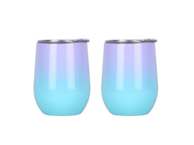 Stainless Steel Wine Mug x2 - Purple with Blue - Newegg.com