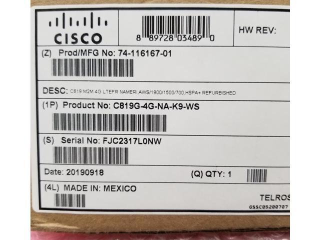 Cisco 819G Cellular Wireless Integrated Services Router - Newegg.ca
