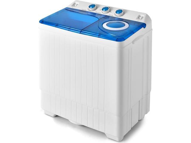 Twin Tub with Built-in Drain Pump 26Lbs Semi-automatic Twin Tube ...