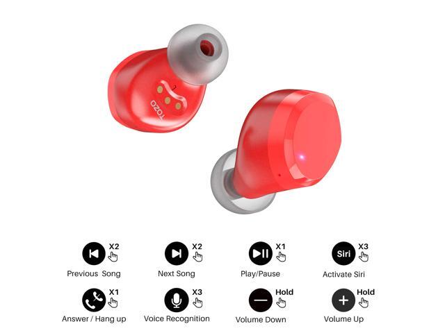 TOZO T12 Wireless Earbuds Bluetooth Premium Fidelity Sound Quality ...