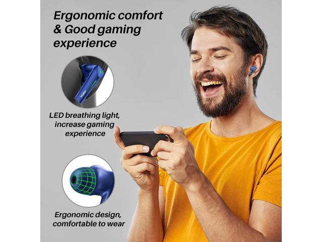 TOZO G1 Wireless Earbuds Bluetooth Gaming Headphones with Microphone ...