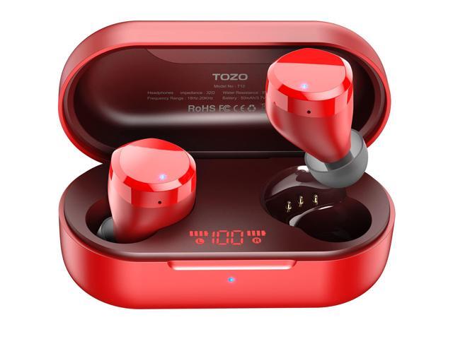TOZO T12 Wireless Earbuds Bluetooth Premium Fidelity Sound Quality ...