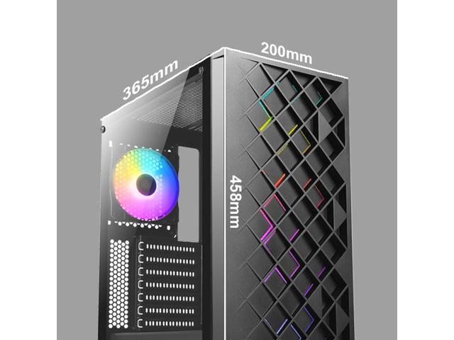 AZZA Spectra 280B / Gaming / ATX Mid Tower / Tempered Glass / Black ...