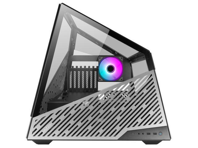 AZZA MESA 811 / Gaming PC Case / Bench Table Design / Tempered Glass / Aluminum Panels / High ...
