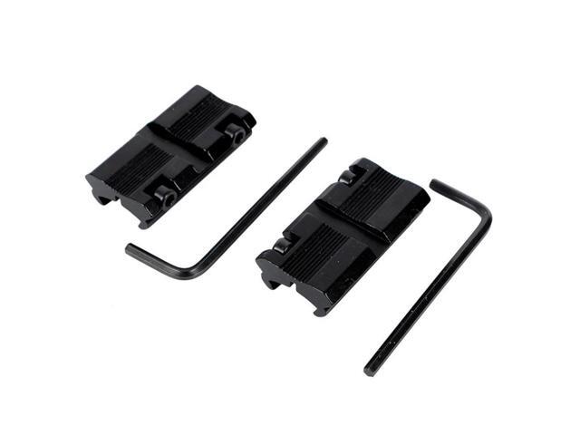 2pcs/Set Tactical Scope Mount 11mm Dovetail to 20mm Weaver Picatinny Rail Adapter Hunting Rifle ...