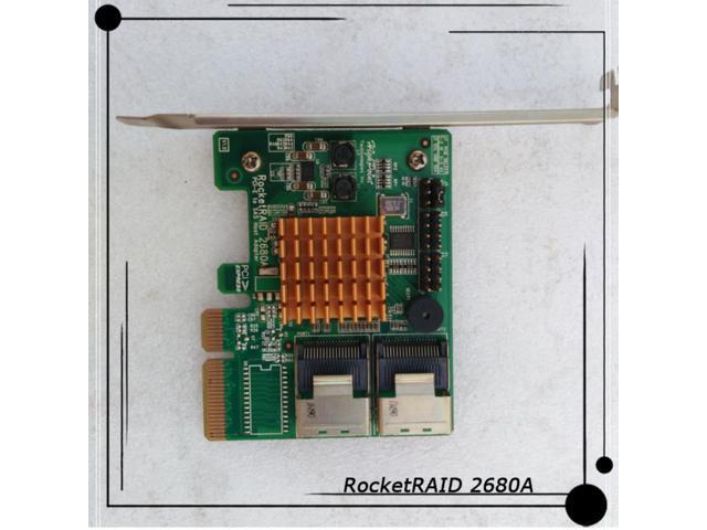 For RocketRAID 2680A RAID card 3Gb/s 8 ports built-in PCI-E TO SAS Card ...
