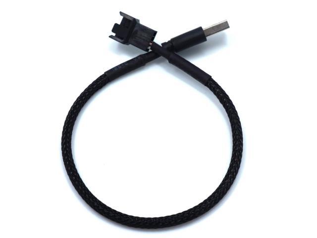 USB To 4Pin Computer Fan Adapter Cable 5V To 12V Power Cable Connector ...