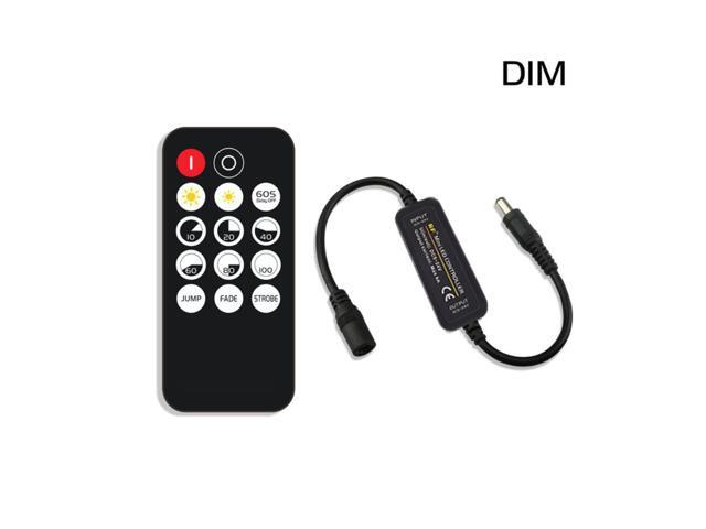 Mini Led Remote Controller DC 5V-24V 14 keys RF Wireless Dimmer For LED ...