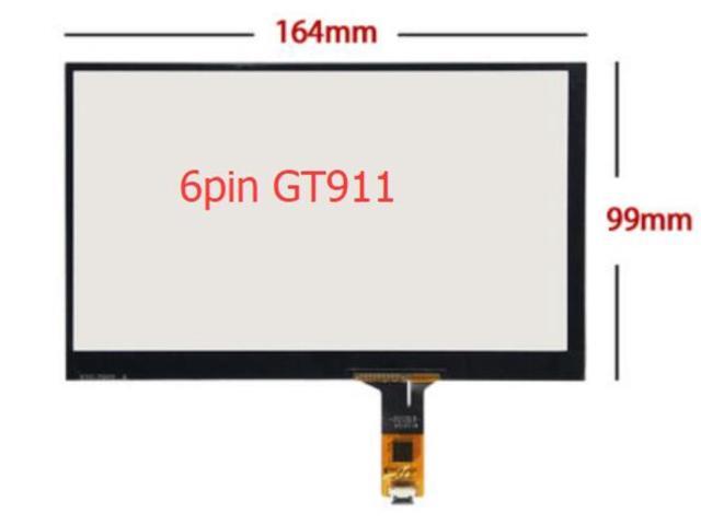 7inch 164*99mm 165*100mm touch screen chip GT911 6pin capacitive touch ...