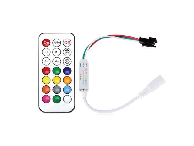 WS2811 WS2812B SK6812 Led Pixel Controller USB/DC MINI 3Keys RF 21Keys ...