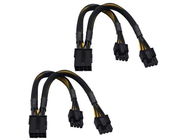 BUCIER (2-Pack) 8 Pin PCIe Splitter Cable, GPU VGA PCIe 8 Pin Female to ...
