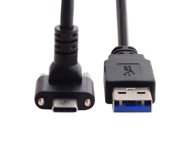 BUCIER Down Up Angled USB 3.1 Type-C Dual Screw Locking to Standard ...