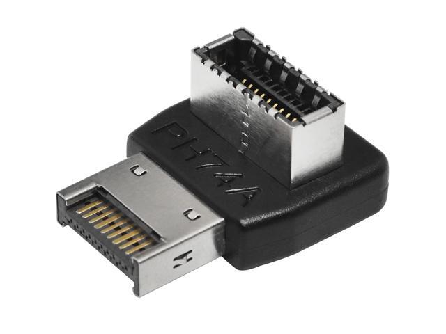 BUCIER Right Angle USB Type E Adapter USB3.1 Type E Header Converter 90 ...