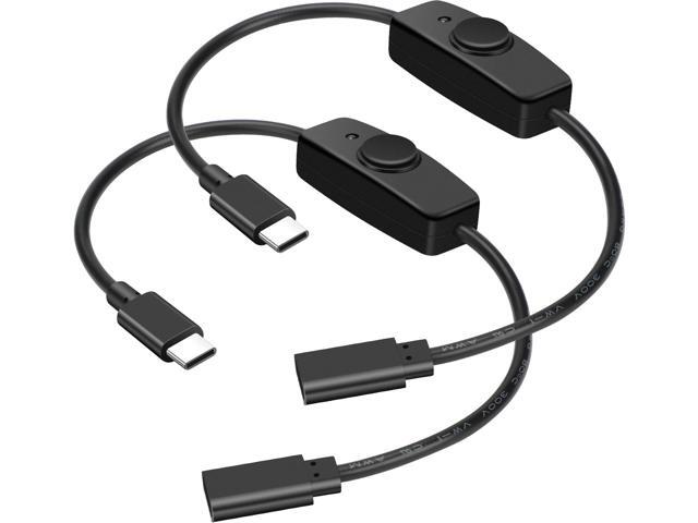 BUCIER USB Type C Switch Extension Cable 2 Pack USB C Female to Male ...